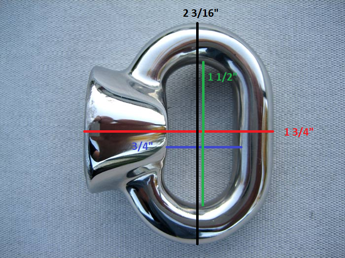 BOSTON WHALER BOW & STERN LIFTING/TOWING EYE - INTERIOR (316 STAINLESS ...